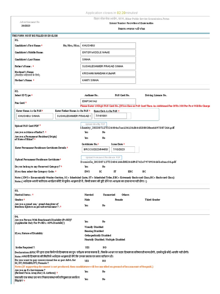 UPDATE Application Form | PDF