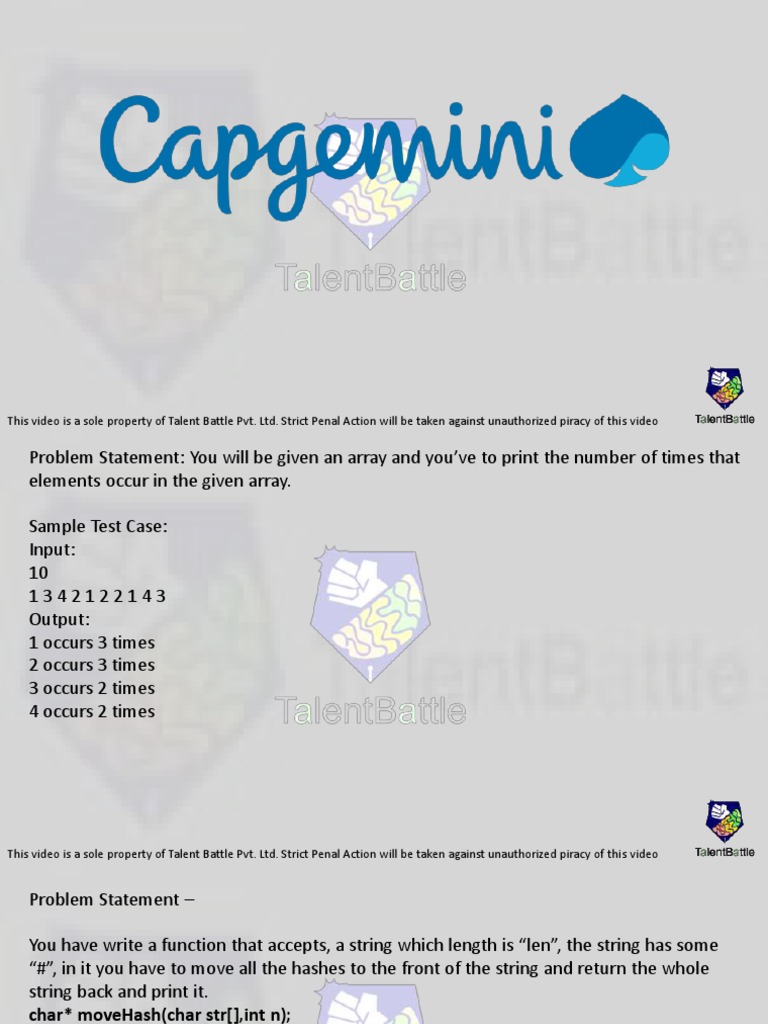 Capgemini Coding Live Sessions Part 5 30 Aug 2022 Pdf Matrix Mathematics Algorithms 1903
