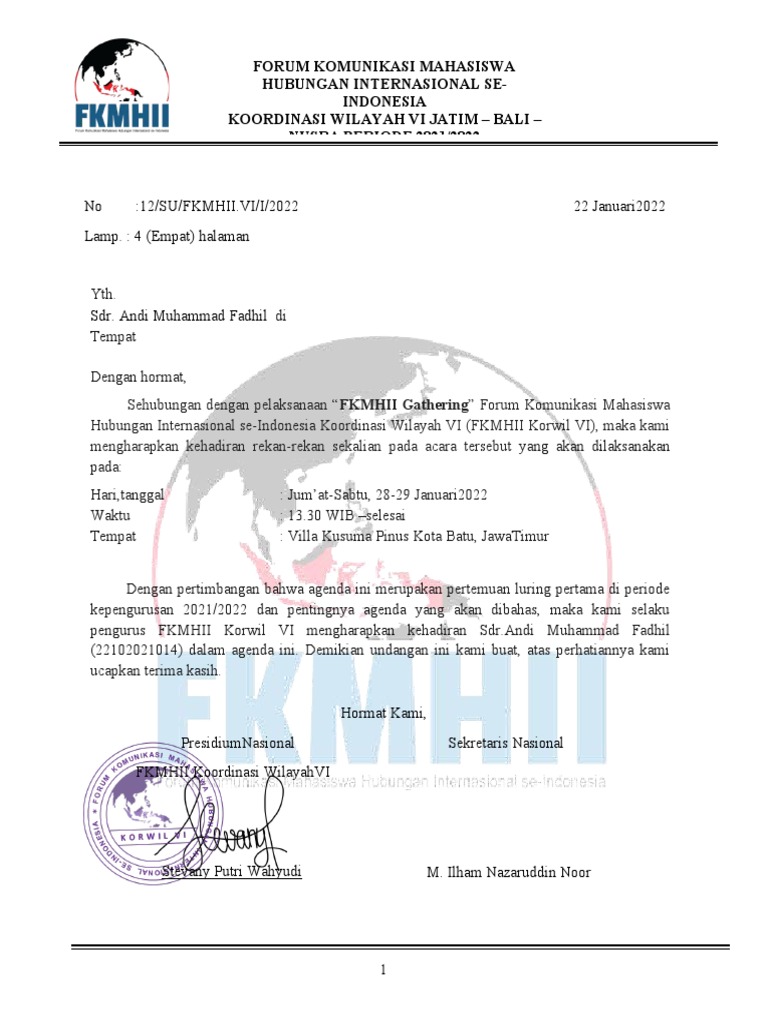 Undangan Gathering Betran | PDF