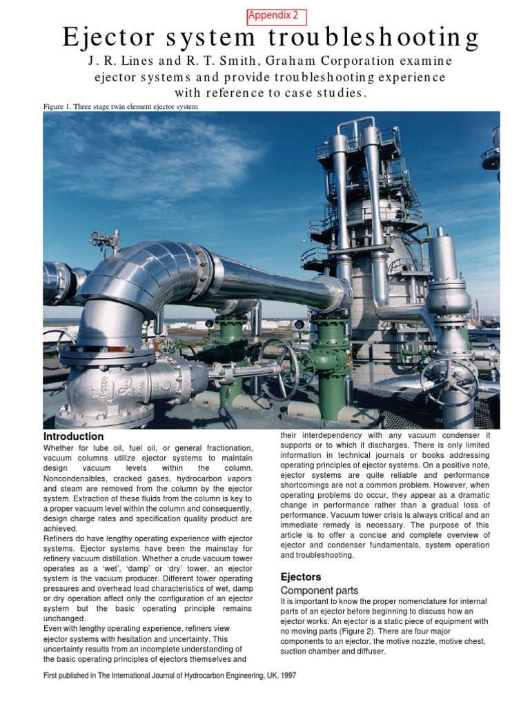Ejector System Troubleshooting Guide | PDF | Heat Exchanger | Vacuum
