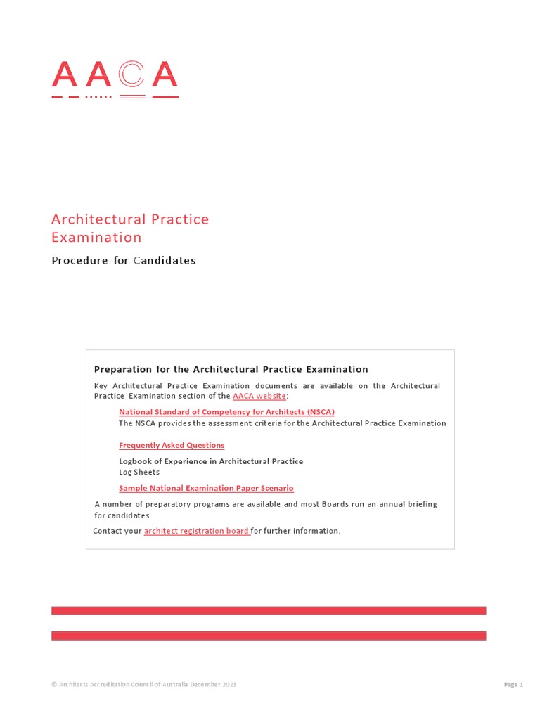 NSCA Procedure For AACA APE Candidates | PDF