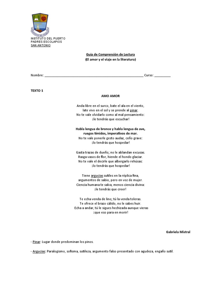 Amor y Literatura: Análisis Poético | PDF | Amor