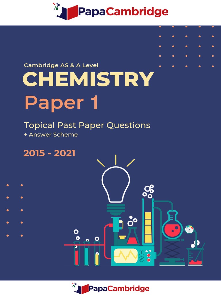 AS & A Level Chemistry Past Papers | PDF | Functional Group | Covalent Bond