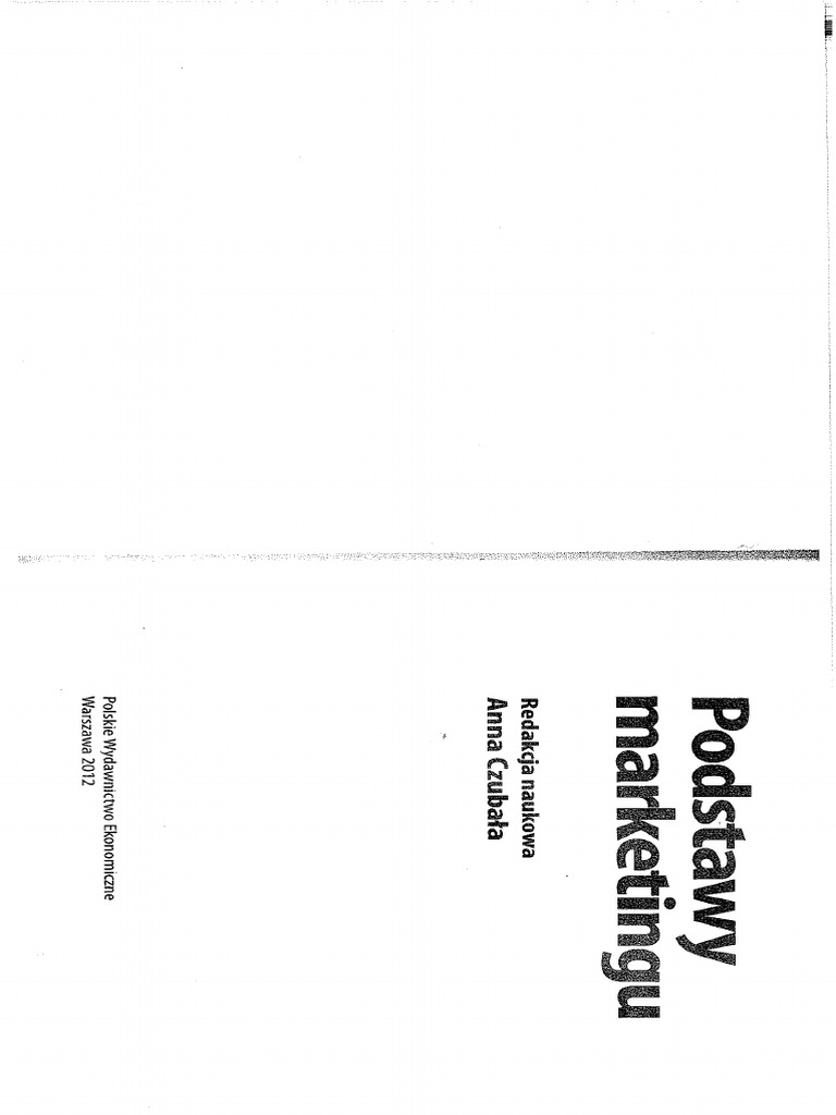 Podstawy Marketingu - Anna CzubaÅ a | PDF