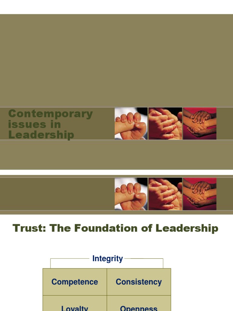 Contemporary Issues in Leadership | PDF | Trust (Emotion) | Leadership