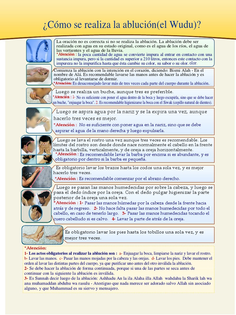 ¿Cómo Se Realiza La Ablución? | PDF | Sacramentos | Rituales