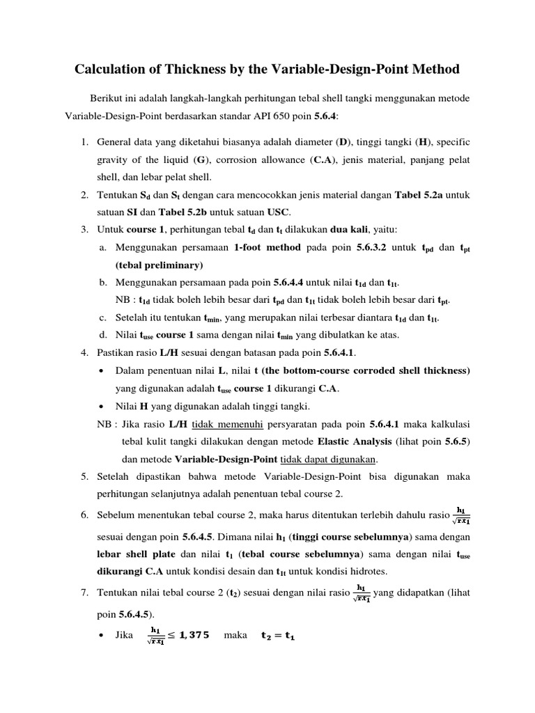 The+Variable Design Point+Method 1 | PDF