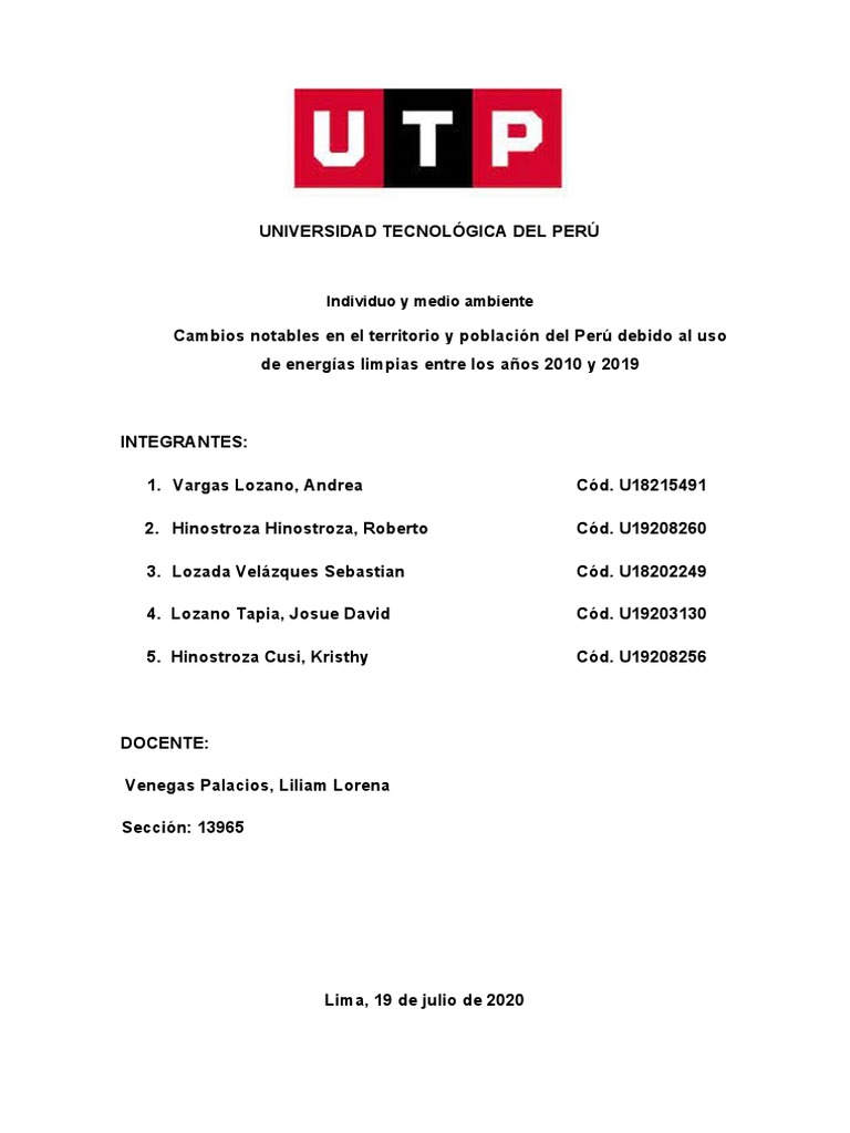 Tarea Academica 5 - Grupo 1 Individuo y Ambiente | PDF | Energía ... Tarea Academica 5 - Grupo 1 Individuo y Ambiente | PDF | Energía ...
