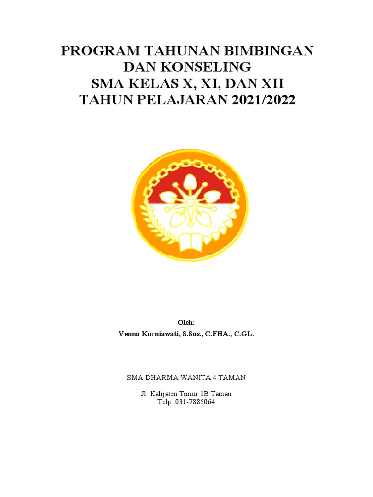 Program Tahunan Layanan BK Komprehensif | PDF
