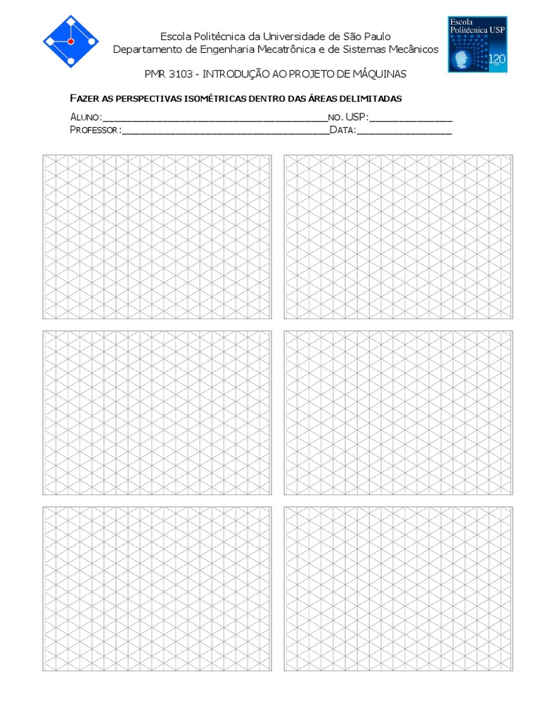 Folha Isométrica Com Cabecalho | PDF