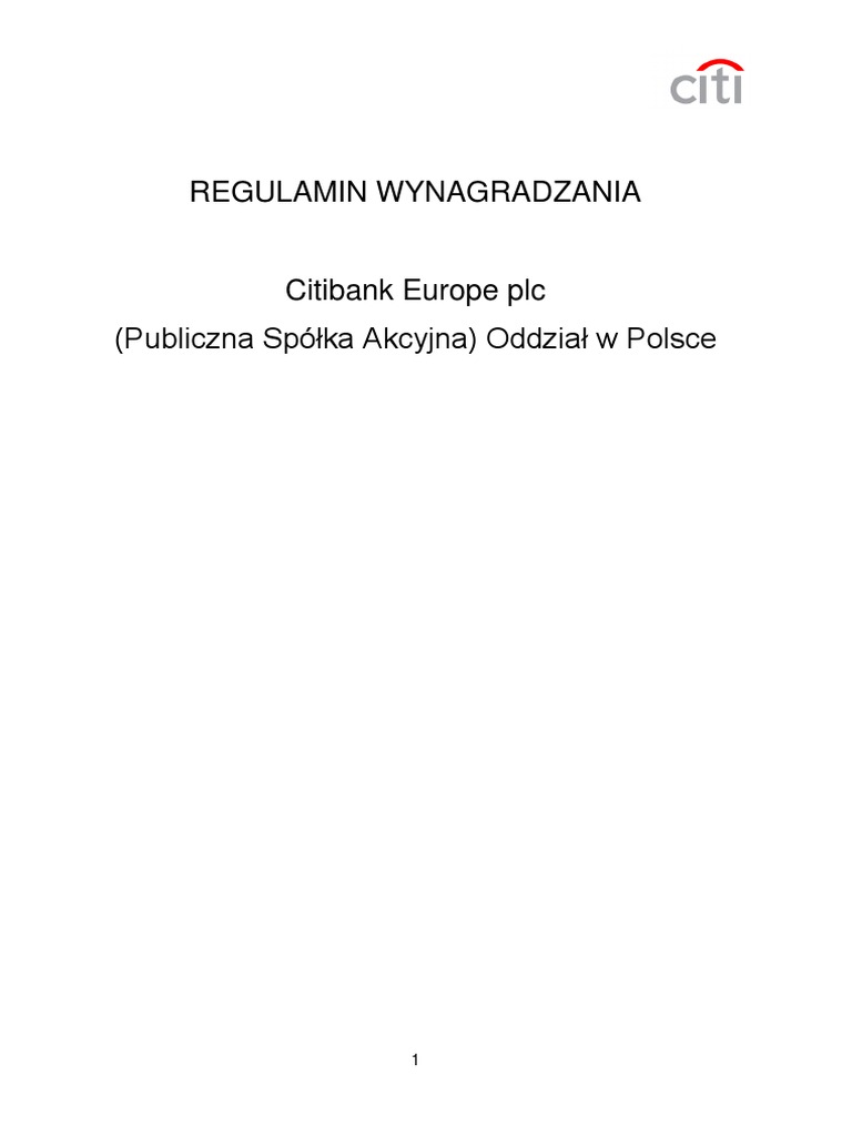 Regulamin Wynagradzania PL | PDF