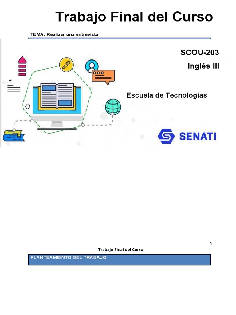 Trabajo Entregable 1 Ingles | PDF