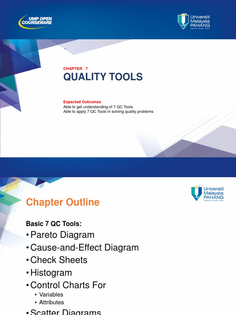 CH 7 - Quality Tools - OCW | PDF | Scatter Plot
