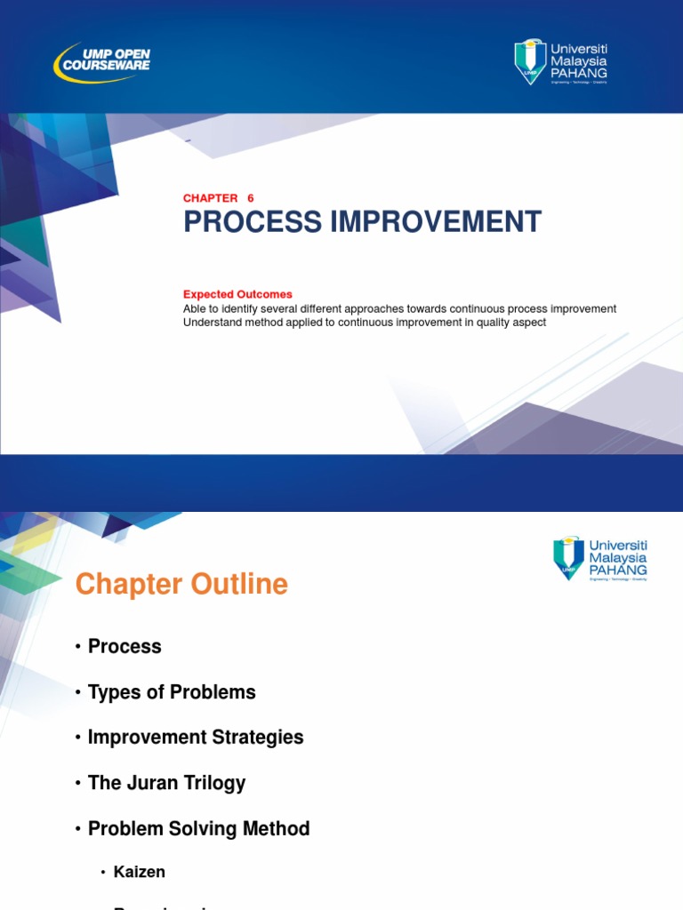 CH 6 - Process Improvement - OCW | PDF | Lean Manufacturing | Business