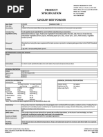Seven Oceans Emergency Food Ration 500 G Data Sheet: Country Approval ...