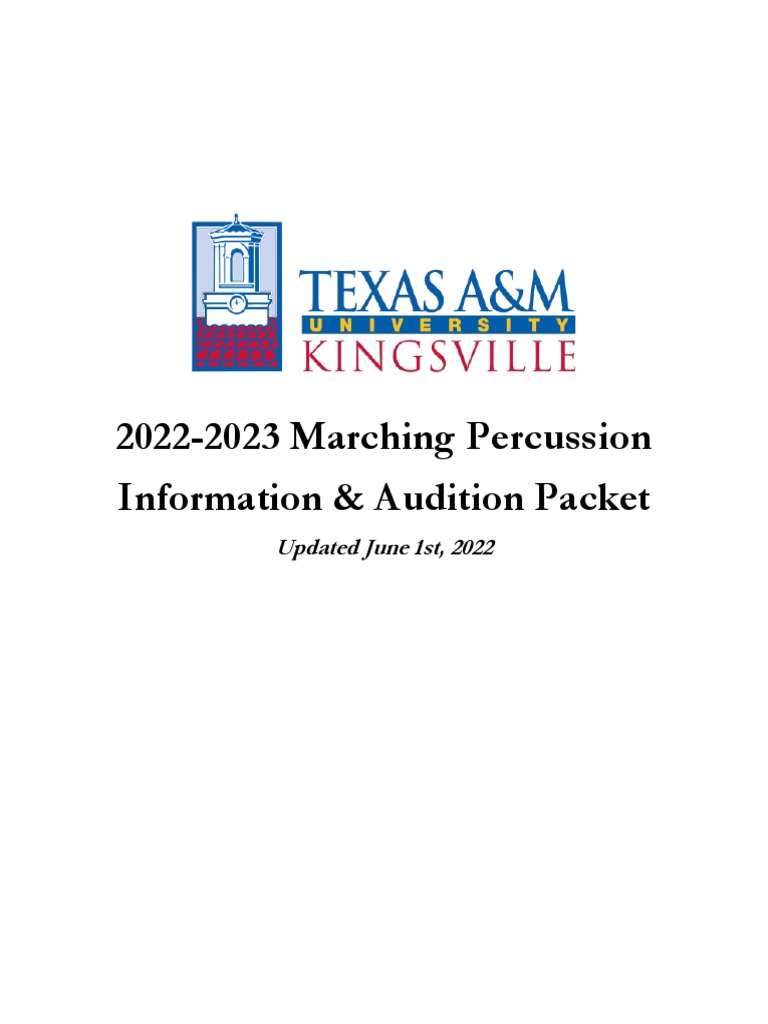 2022 JMB Drumline Audition Packet | PDF | Performing Arts | Musical ...