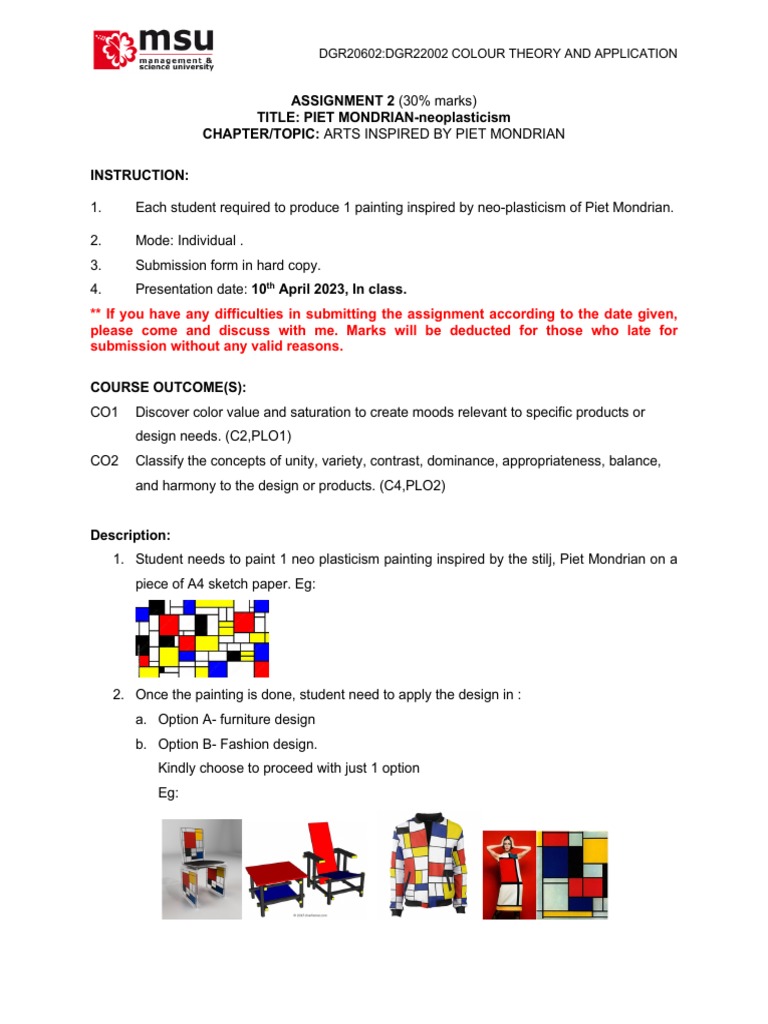 Assignment 2 Color Theory Pdf Drawing Paintings