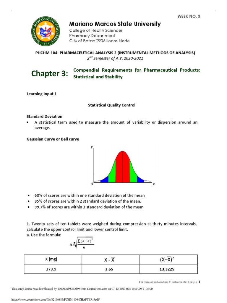 PCHM 104 Chapter 3 PDF | PDF | Tablet (Pharmacy) | Chemical Substances