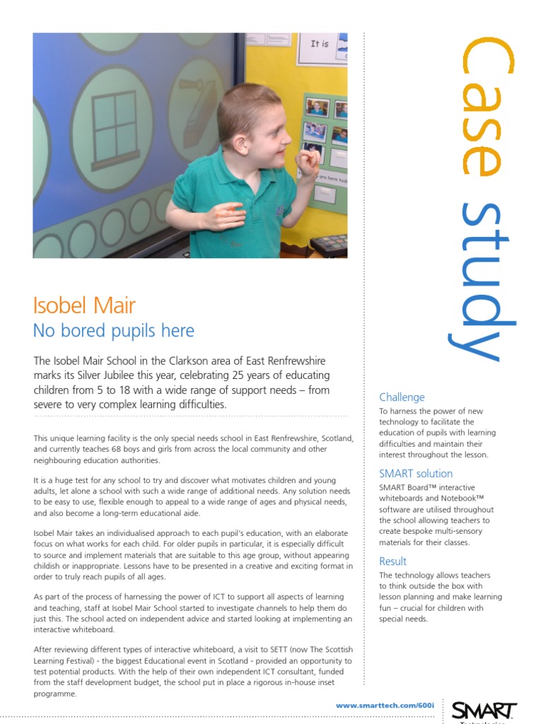 SMART Isobel Mair Case Study | PDF | Teachers | Educational Technology
