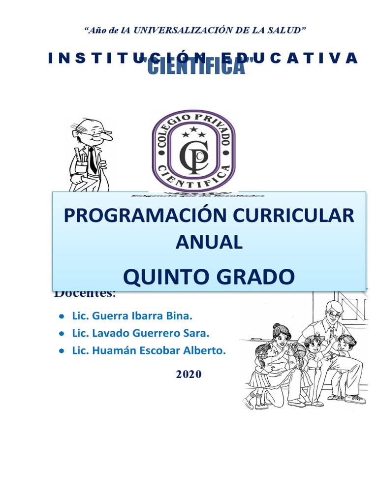 Programación Curricular Anual 2020 - 5to Primaria | PDF | Números | Probabilidad