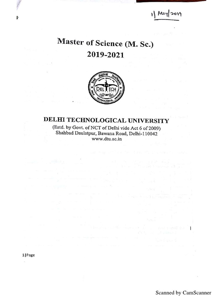 MSC Maths Syllabus | PDF