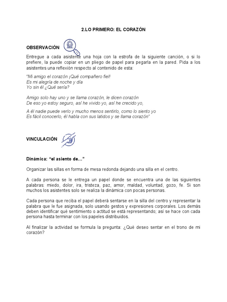 2.lo Primero, El Corazon | PDF | Mente | Dios