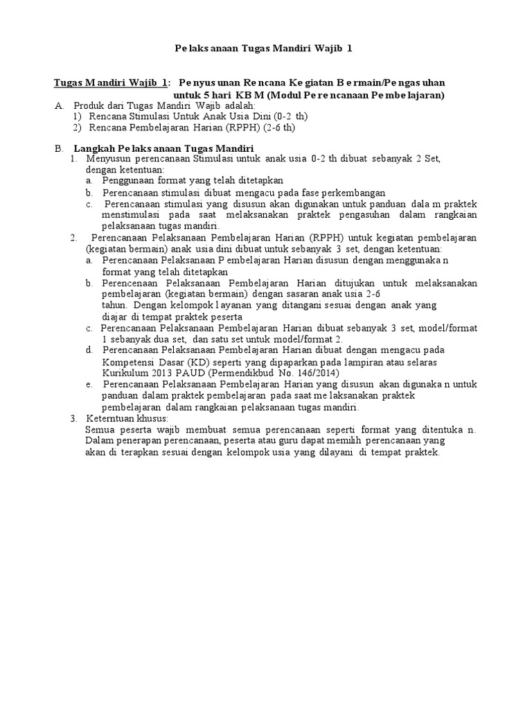 Lampiran Tugas Mandiri Wajib 1 | PDF | Karier & Perkembangan