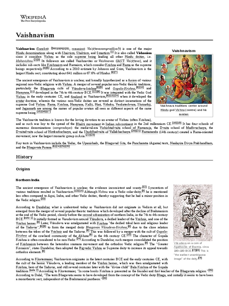 Vaishnavism | PDF | Vaishnavism | Vishnu