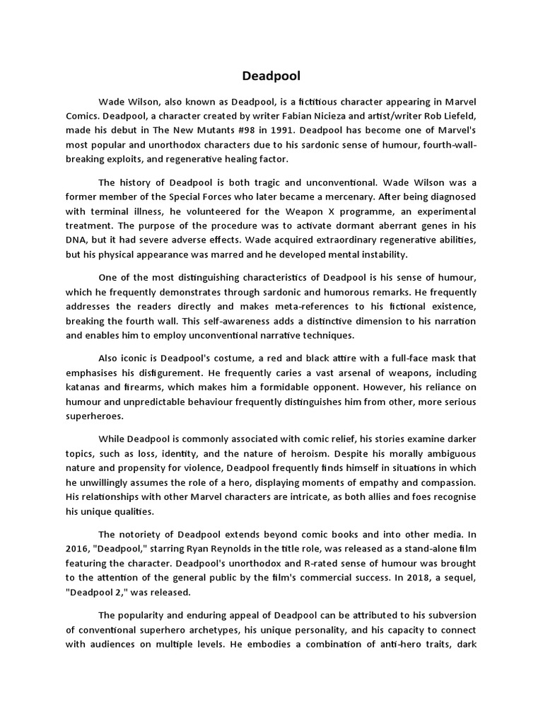 Deadpool | PDF
