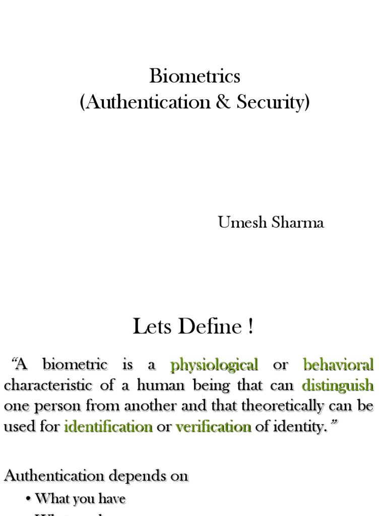 Biometric Authentication Security | PDF | Biometrics | Authentication