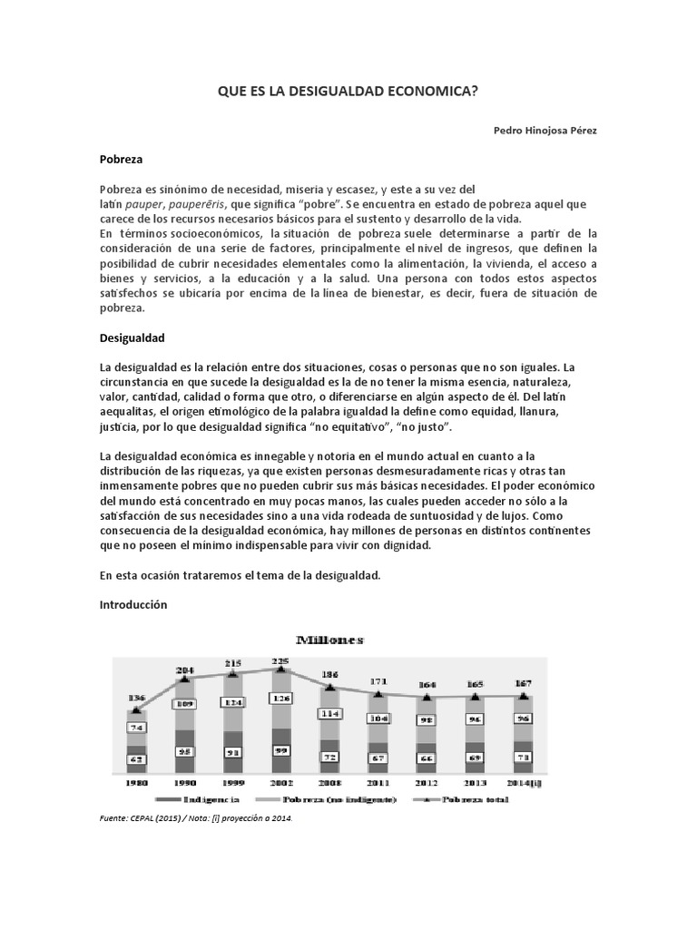 Que Es La Desigualdad Economica | PDF | Desigualdad económica ...