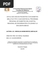 Validación del SDSCA en Diabetes Tipo 2 | PDF | Validez (Estadísticas ...
