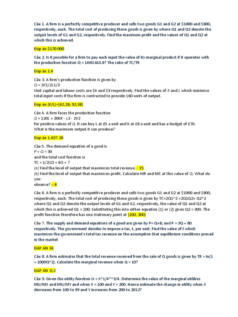 Math of ECoNoMIcs | PDF | Demand | Profit (Economics)