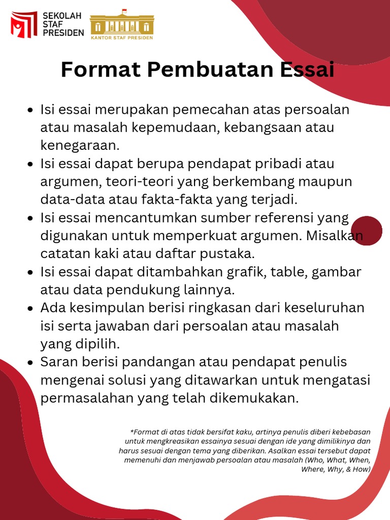 Format Pembuatan Essai | PDF