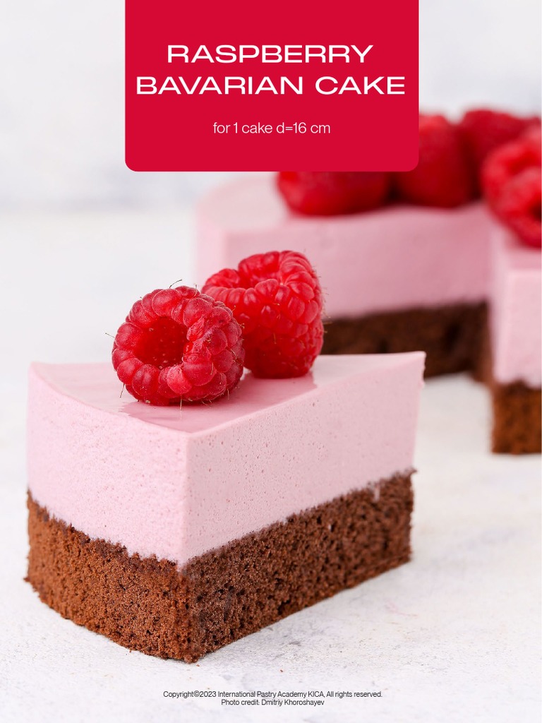 Raspberry Bavarian Cake | PDF | Cakes | Food Ingredients