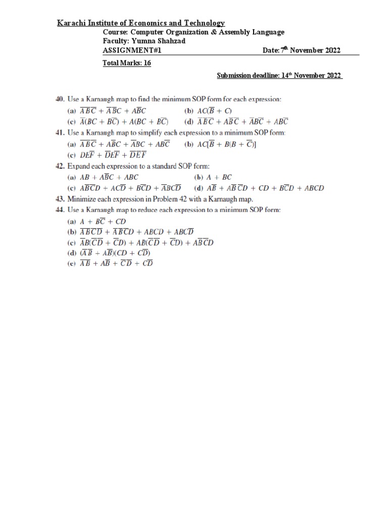 Syed Ahmed Shere Assignment 1 | PDF