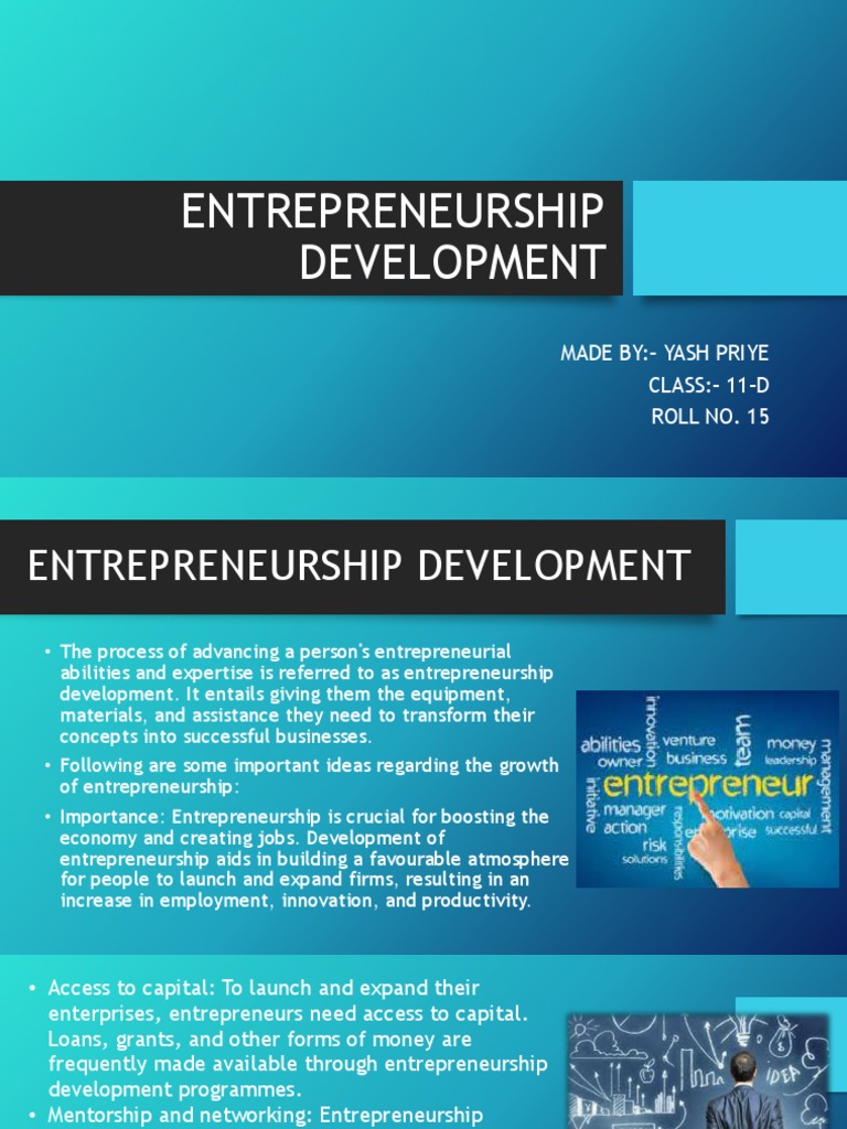 BST Project (Entrepreneurship Development) | PDF