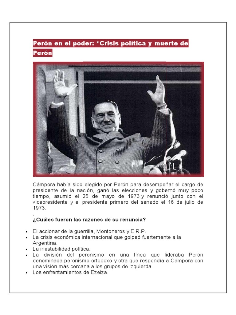 Historia Argentina 1973 1991 Pdf Argentina América Del Sur