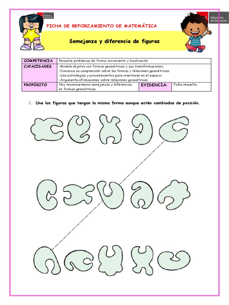 Ref Mat Semejanzas Y Diferencias De Figuras Pdf