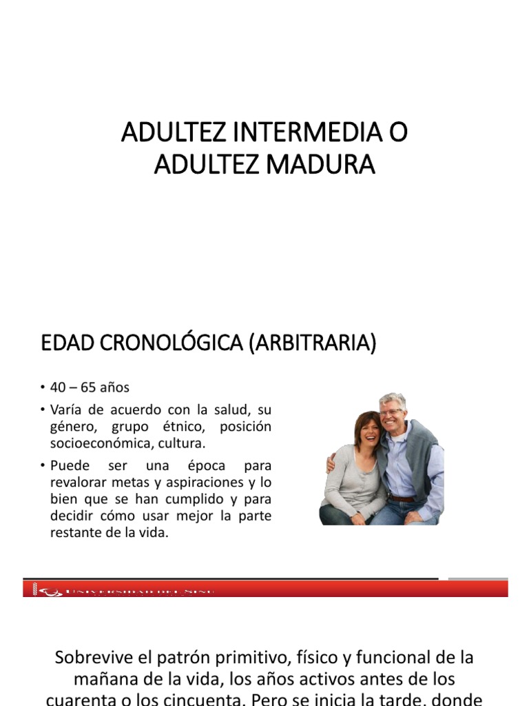 Adultez Intermedia o Adultez Madura | PDF | Disfunción eréctil | Adultos