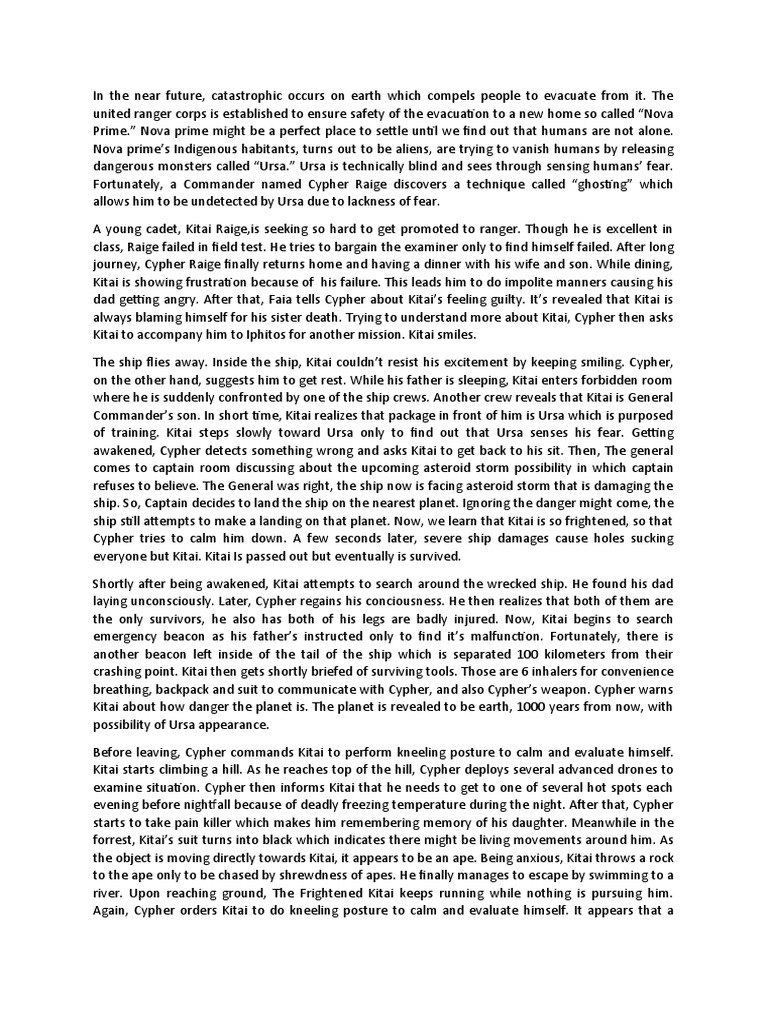 After Earth Script | PDF | Mystery, Thriller & Crime Fiction | Young Adult