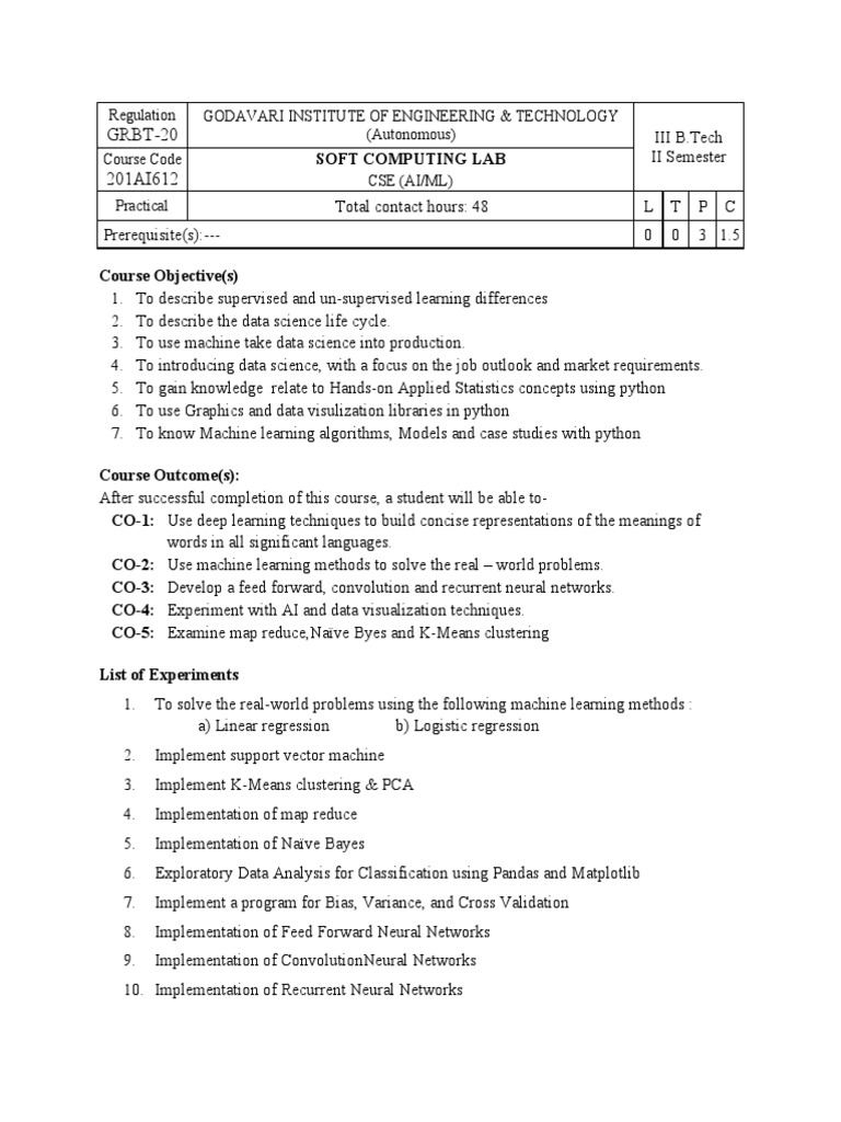 3-2-9 - Soft Computing Lab | PDF | Machine Learning | Learning