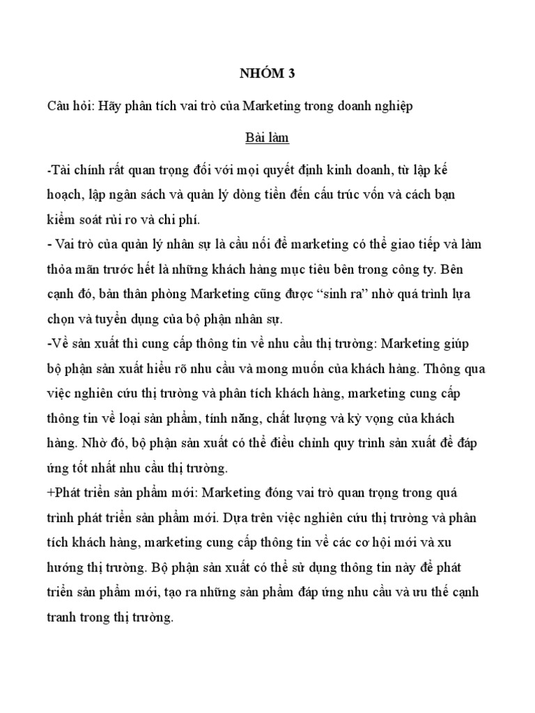 Nhóm 3 MKT 253 Se | PDF