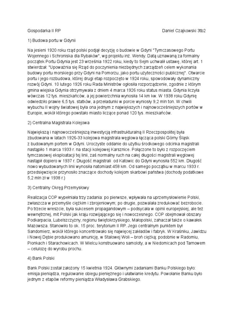 Gospodarka 2rp | PDF