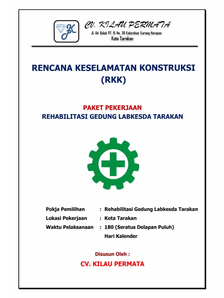 Rencana Keselamatan Konstruksi LABKESDA | PDF