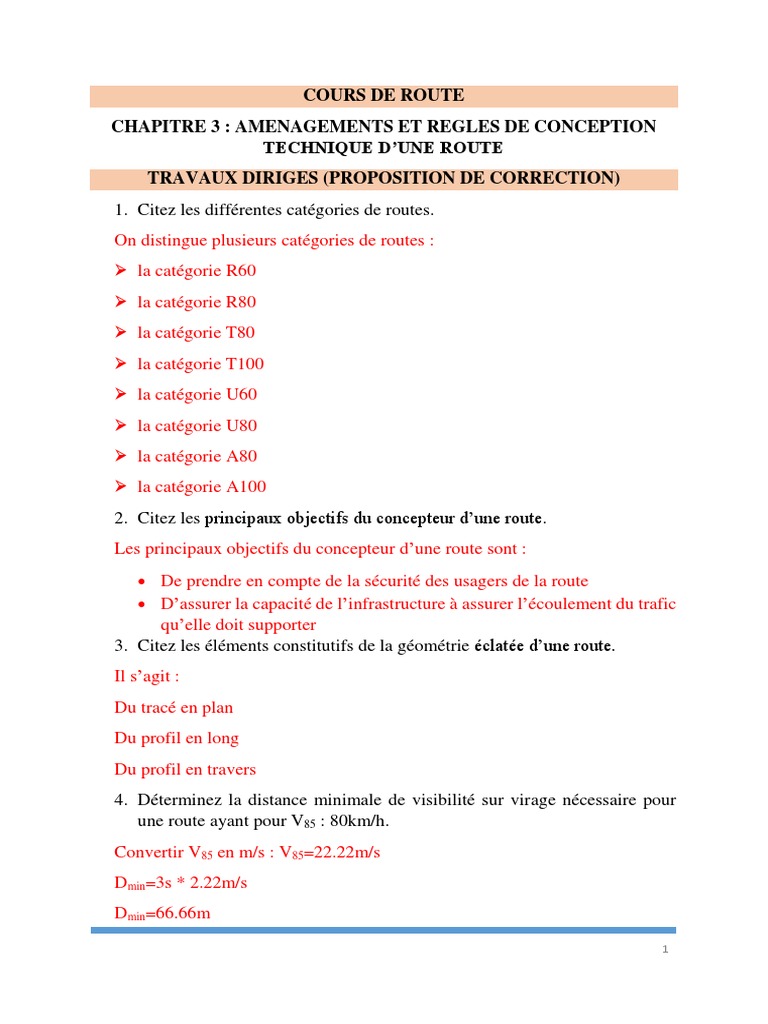 TD Chapitre 3 Proposition de Correction | PDF | Profil (aérodynamique)
