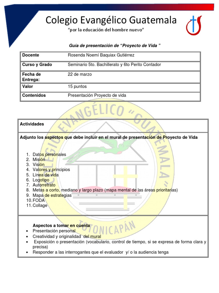 Guia de Presentacion de Proyecto | PDF