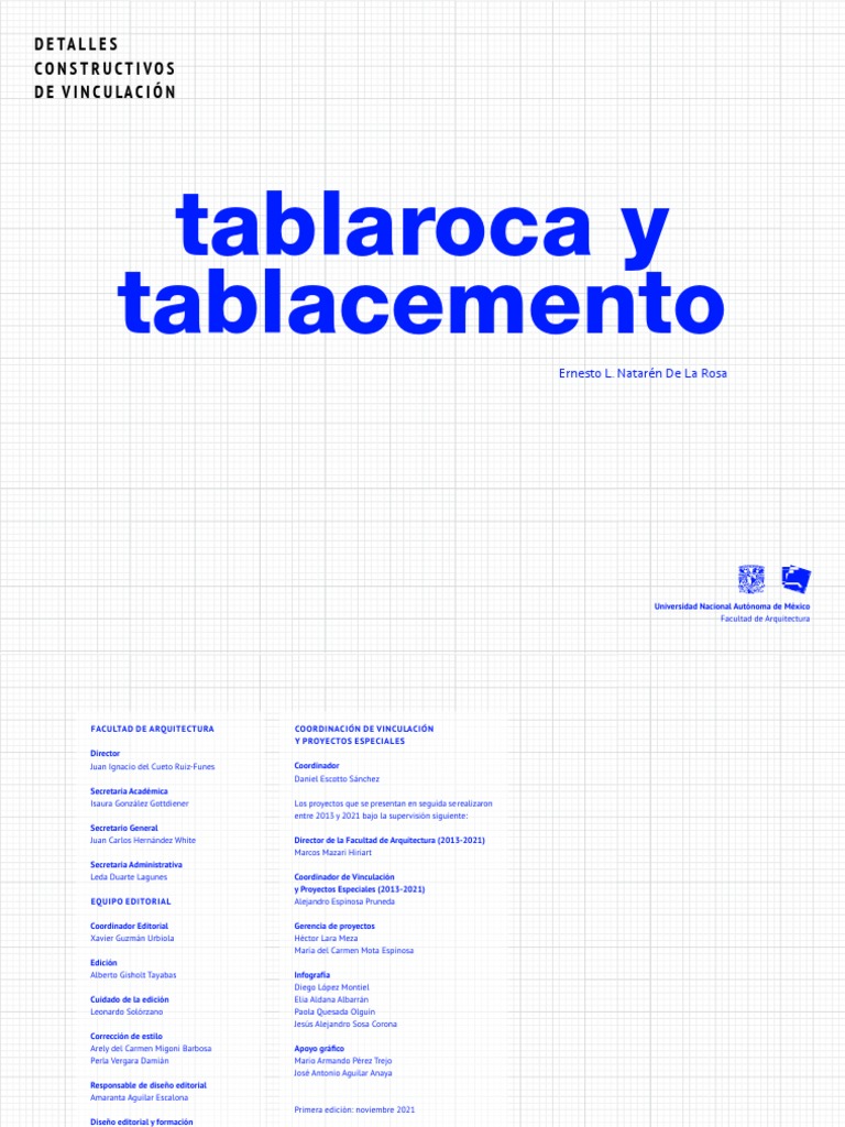 Tablaroca y Tablacemento | PDF | Ingeniería estructural | Componentes