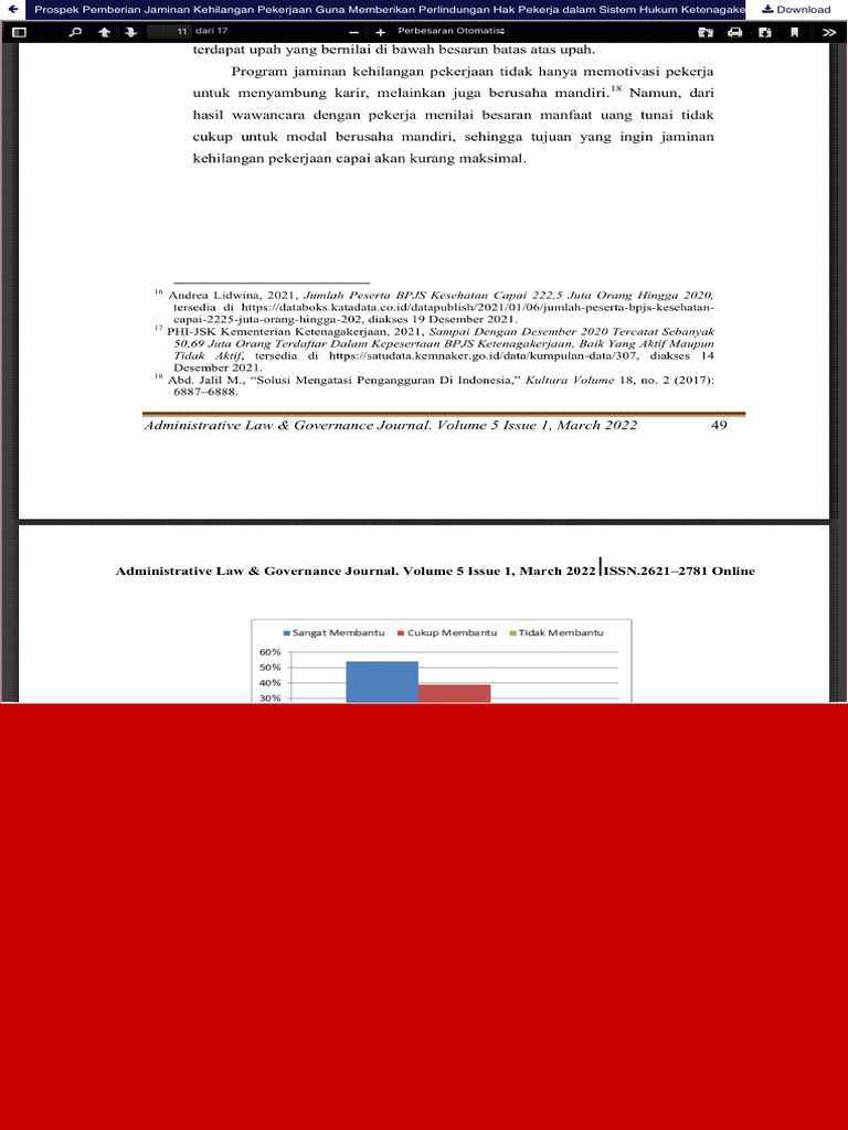 Prospek Pemberian Jaminan Kehilangan Pekerjaan Guna Memberikan Perlindungan Hak Pekerja Dalam ...
