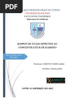 Rapport de Stage | PDF | Exploitation minière | Forage